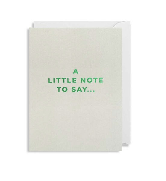 Lagom Design - A Little Note - Mini Card – Honor
